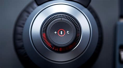 Premium AI Image A Close Up Of The Minimalist Microphone Or Voice Control Button On A Headphone