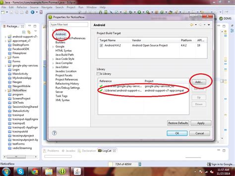 Exception Javalangnoclassdeffounderror Androidsupportv7appcompat