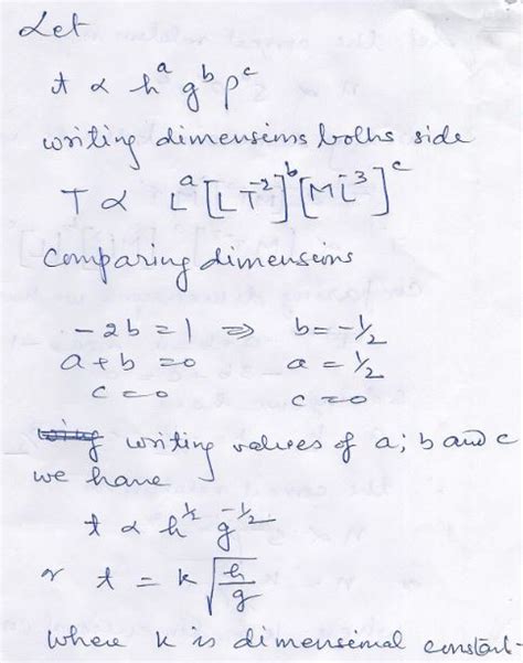 Dimensional Analysis Nootan Solutions Nageen Prakashan ISC Physics Class ICSEHELP