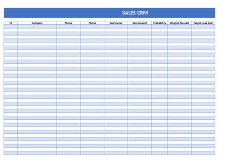 Crm Sheet Template Onlyoffice Onlyoffice