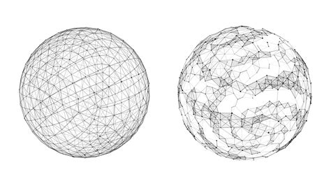 Premium Vector Vector Futuristic Sphere Of Particles And Lines Network Connection Big Data