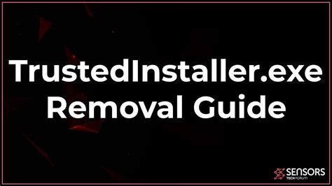 Trustedinstaller Exe Removal Guide Free Fix Steps YouTube