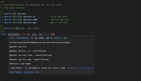 Javascript Visual Studio Code Popup Documentation Api Stack Overflow