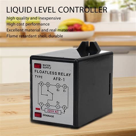 [local Delivery] Ac 220v Relays Floatless Level Switch Sensor Liquid Level Control Relay For