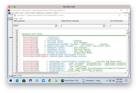 Porting An Existing Visual Pinball Pinmame Game Freezy Visualpinball Engine Github Wiki