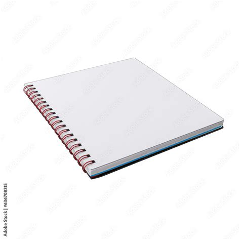 Open Notepad Side View Isolated On White Transparent Background Png Stock Illustration Adobe