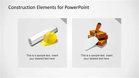 Construction Elements PowerPoint Shapes Template