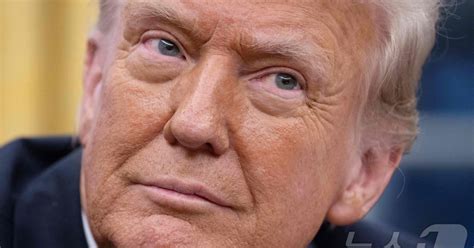 포토 일론 머스크 정부효율부 수장 발언 듣는 트럼프