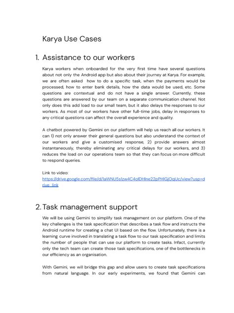 Gemini Use Cases Karya Pdf Speech Recognition Information Retrieval