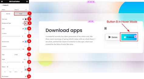 how to use dual button widget by element pack pro