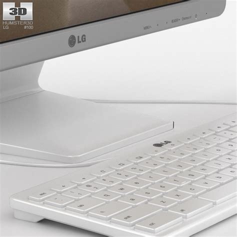 Lg Chromebase White 3d Model Download Desktop Computer On