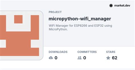 Micropython Wifi Manager Ecosystem Directory Market Dev