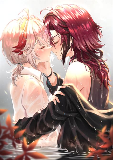 Kaedehara Kazuha And Shikanoin Heizou Genshin Impact Drawn By Kuro