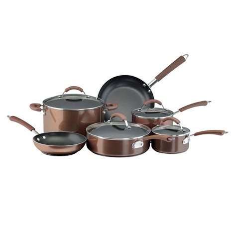 Farberware® Millennium Colors Nonstick 12pc Cookware Set Brown