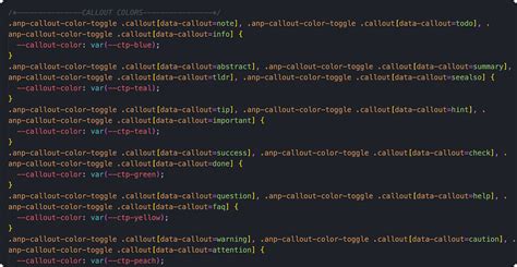 How To Change The Color Of Callout Title Using AnuPpuccin Custom CSS Theme Design Obsidian