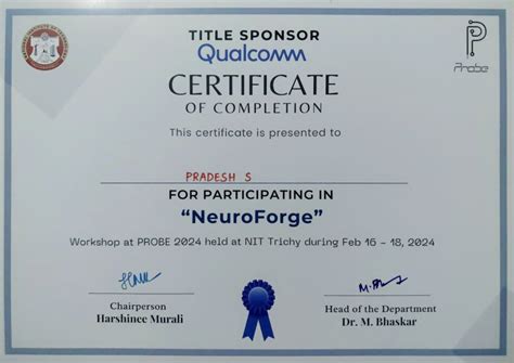 Pradeesh S On Linkedin Workshopsuccess Professionalgrowth Continuouslearning