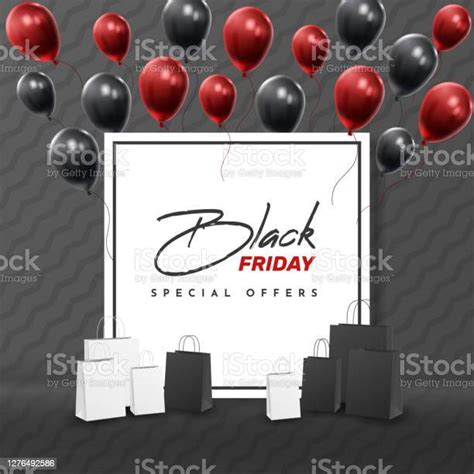 블랙 프라이데이 세일 포스터와 흑백 배경에 빛나는 풍선 포스터 포스터 배너 전단지 카드에 대한 범용 벡터 배경 벡터