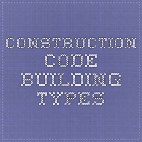 Construction Code Building Types Coding Periodic Table Design