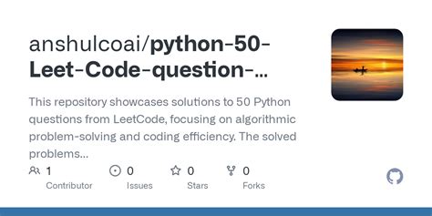 Python 50 Leet Code Question Solving First50solutionspy At Main