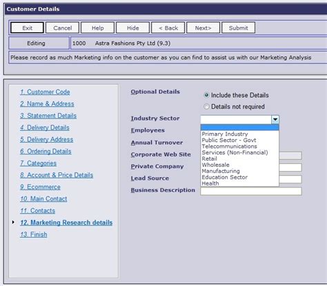 User Definable Custom Data Help For Online Advantage