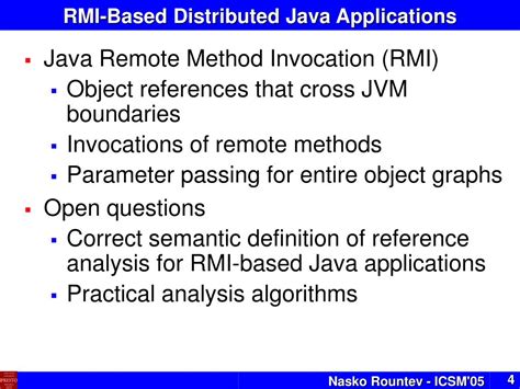 Ppt Static Analysis Of Object References In Rmi Based Java Software