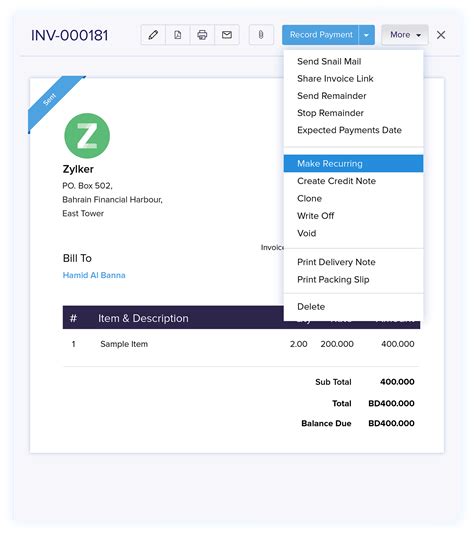 Invoice And Accounting Software Billing Invoicing Accounting Software Zoho Books