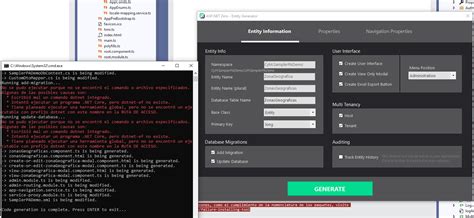 getting errors when generate or regenerate entities on rad tool 8109