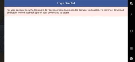 New Device Unable To Login Via Facebook Any Workaround R