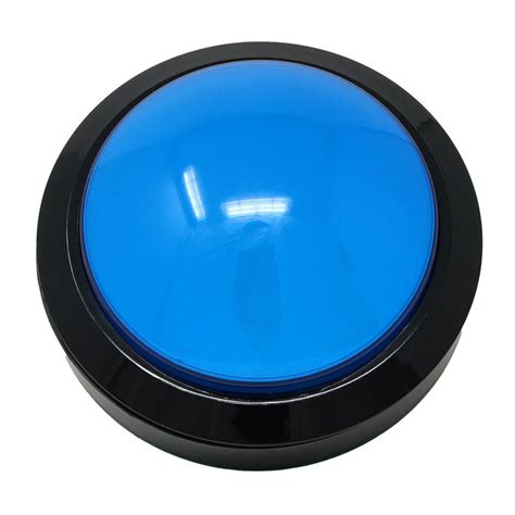 Massive Arcade Button With Led 100mm Blue The Pi Hut