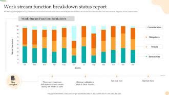 Work Stream Function Breakdown Status Report PPT Sample