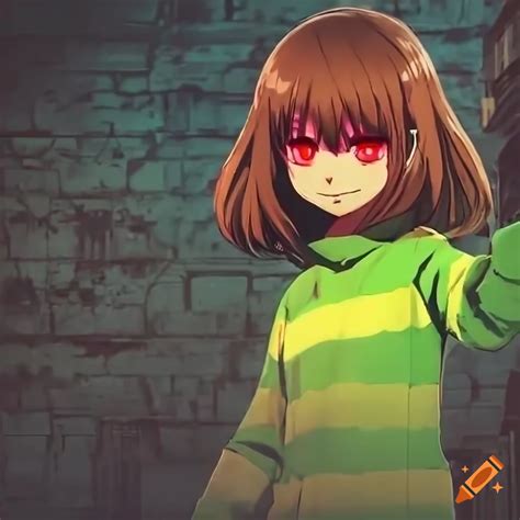 Artistic Depiction Of Chara From Undertale On Craiyon