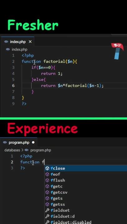 factorial program php coding programmingtips phpdeveloper programming tricks coding youtube
