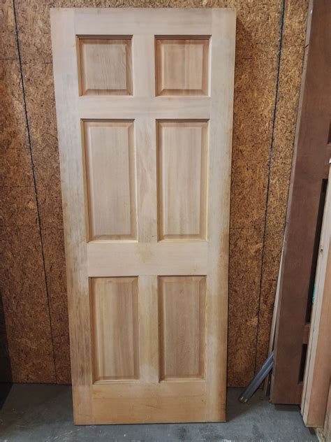 Fir 28 X 8 Exterior Door Slab 6 Panel Brunswick Ga Lang