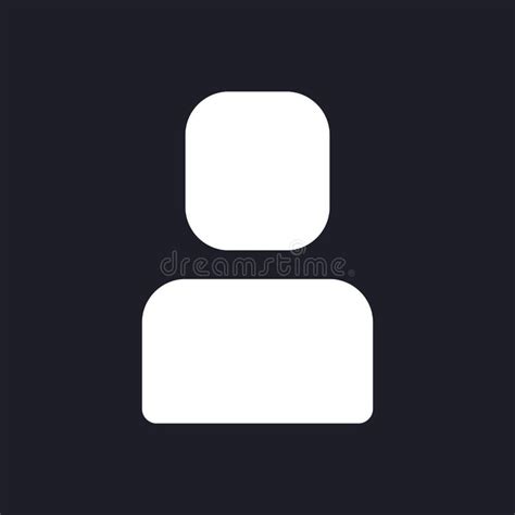 user dark mode glyph ui icon stock vector illustration of application