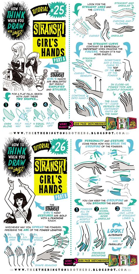 How To Draw HANDS Parts 1 And 2 Tutorial By EtheringtonBrothers On DeviantArt Mushroom