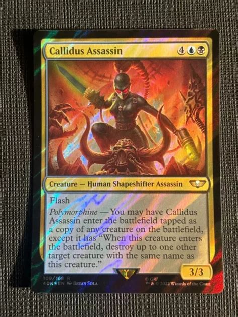 Callidus Assassin Surge Foil Warhammer 40k Commander Mtg 4000