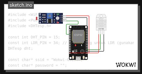 Nyoba Mqtt DHTT22 LDR ESP Wokwi ESP32 STM32 Arduino Simulator
