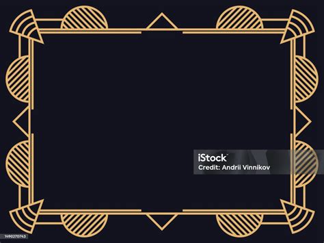 아르 데코 프레임 빈티지 선형 테두리 초대장 전단지 및 인사말 카드에 대한 템플릿을 디자인합니다 1920 년대의 스타일 1930 년대 벡터 일러스트레이션 0명에 대한 스톡