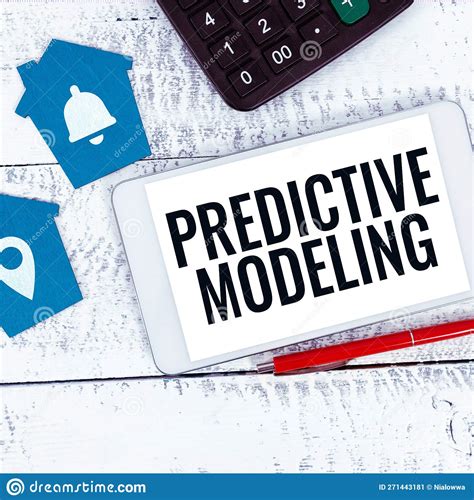 Hand Writing Sign Predictive Modeling Internet Concept Maintenance