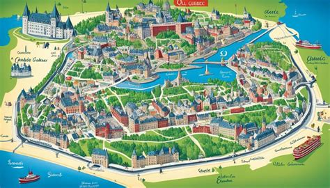 Tourist Map Of Old Quebec City