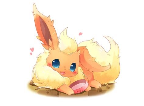 Anime Cute Pokemon Flareon