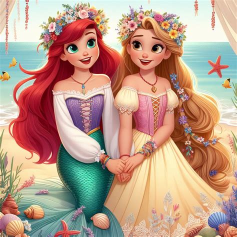 Princess Ariel And Princess Rapunzel 11 By Carlosuriel13 On Deviantart