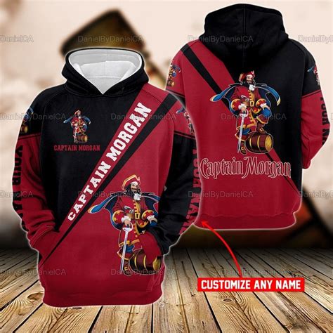 Personalized Captain Morgan 3d Hoodie Designed And Sold By Brandon Miller