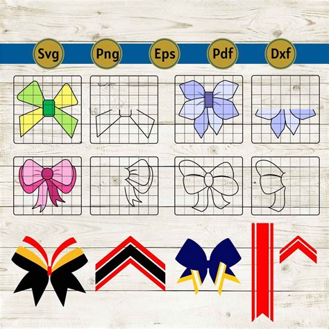 Hair Bow Svg Hair Bow Svg Template Minnie Hair Bow Svg Cat Hair Bow