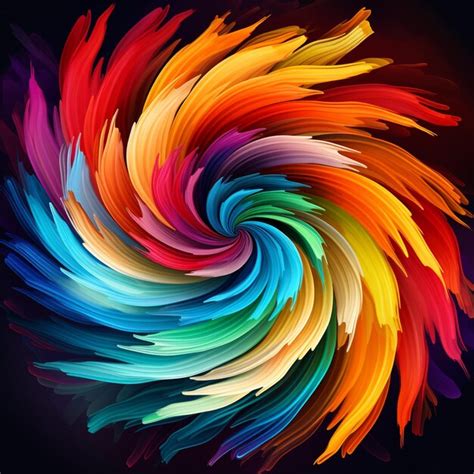 Premium Ai Image Colorwheel Whirlwind A Spinning Array Of Lively Hues