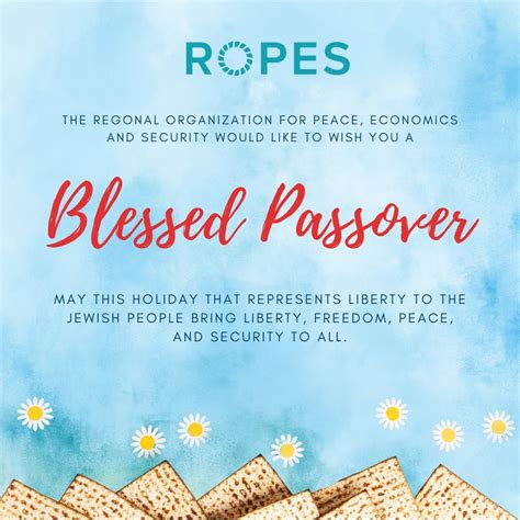 Dear Ropes Alumni And Supporters Passover Is A Unique Time Of Hope And