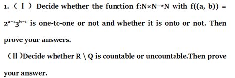 solved 1 1 decide whether the function f nxn n with