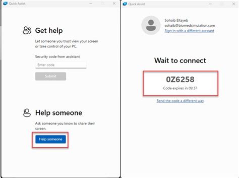 Instructions To Use Quick Assist For Remote Training