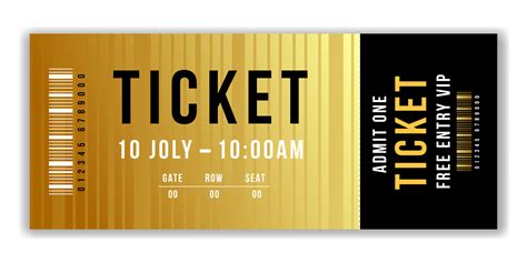 Luxury Event Ticket Template Minimal Ticket Design For Entertainment Show Event Boarding Luxury Event Ticket Template Minimal Ticket Design For Entertainment Show Event Boarding