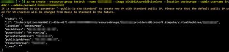 How To Have Azure Cli Not Ask For Password While Creating A New Vm From